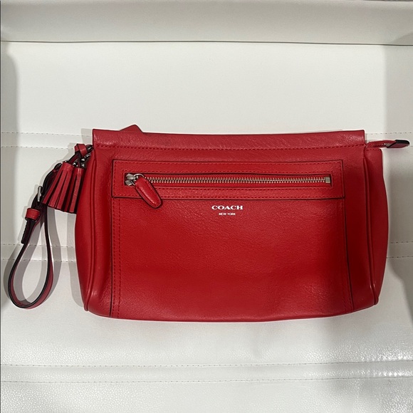 Coach | Bags | Coach Coral Leather Clutch | Poshmark